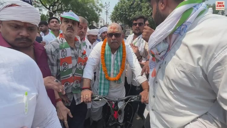 Video : Lok Sabha Election 2024 Varanasi Congress India Candidate Ajay Rai Nomination - Amar ...