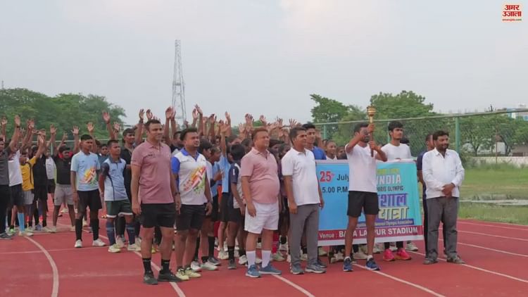 Video : Paris Olympics 2024 Kashi Good Luck 450 Players Took Out Torch ...