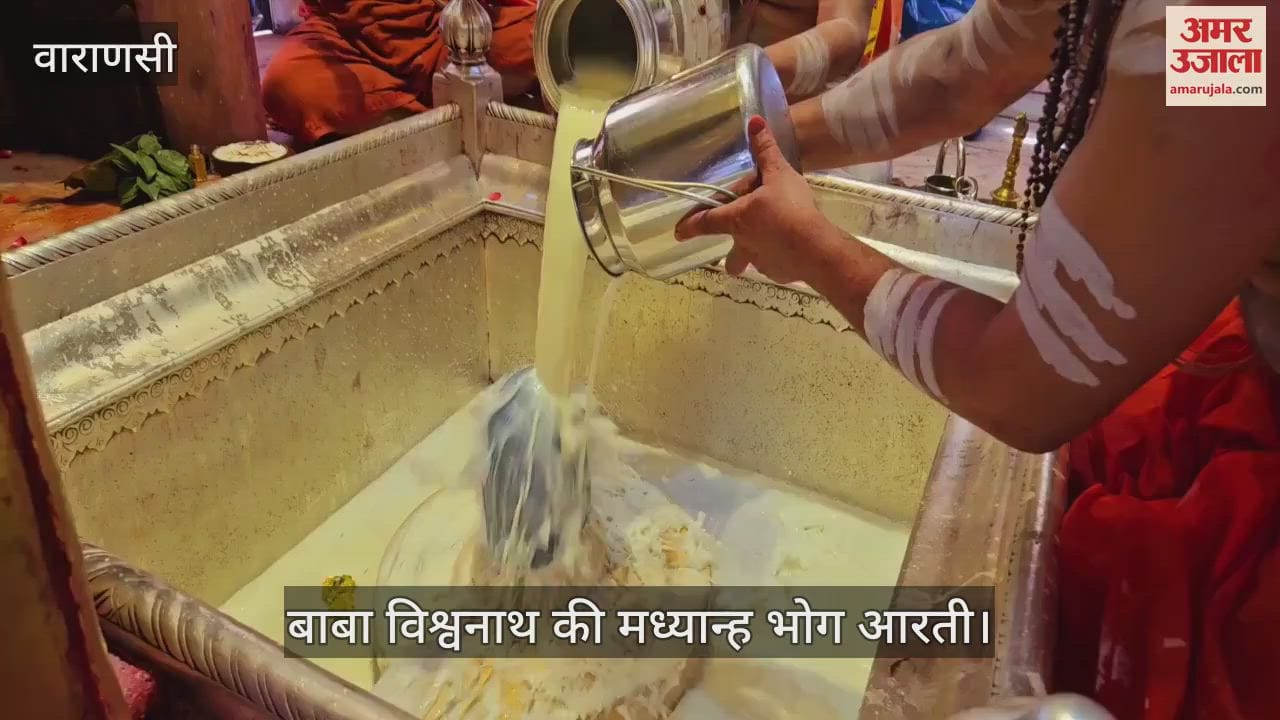 Video :होली पर बाबा विश्वनाथ की मध्यान्ह भोग आरती - Video : Baba ...