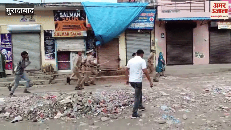 Tension In Moradabad After The Murder Of A History-sheeter, Heavy Police Force Deployed ...