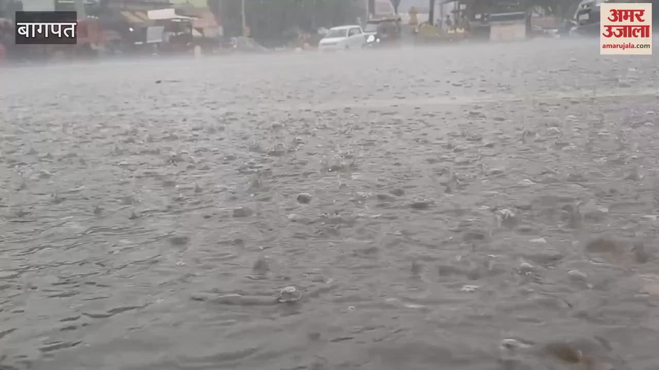 बागपत में झमाझम बारिश से बदला मौसम - Weather Changed Due To Heavy Rain ...