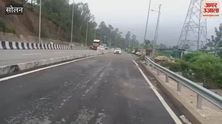 Solan:10वीं बार धंसना शुरू हुई सर्विस लेन - Solan Service Lane Started ...