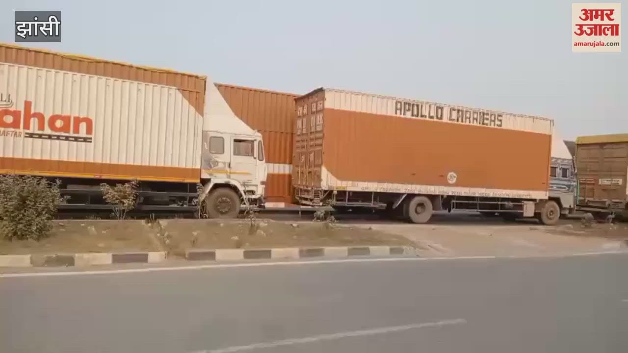 झांसी-ग्वालियर हाइवे लगा जाम, घंटों फंसे रहे वाहन - Jhansi-gwalior ...