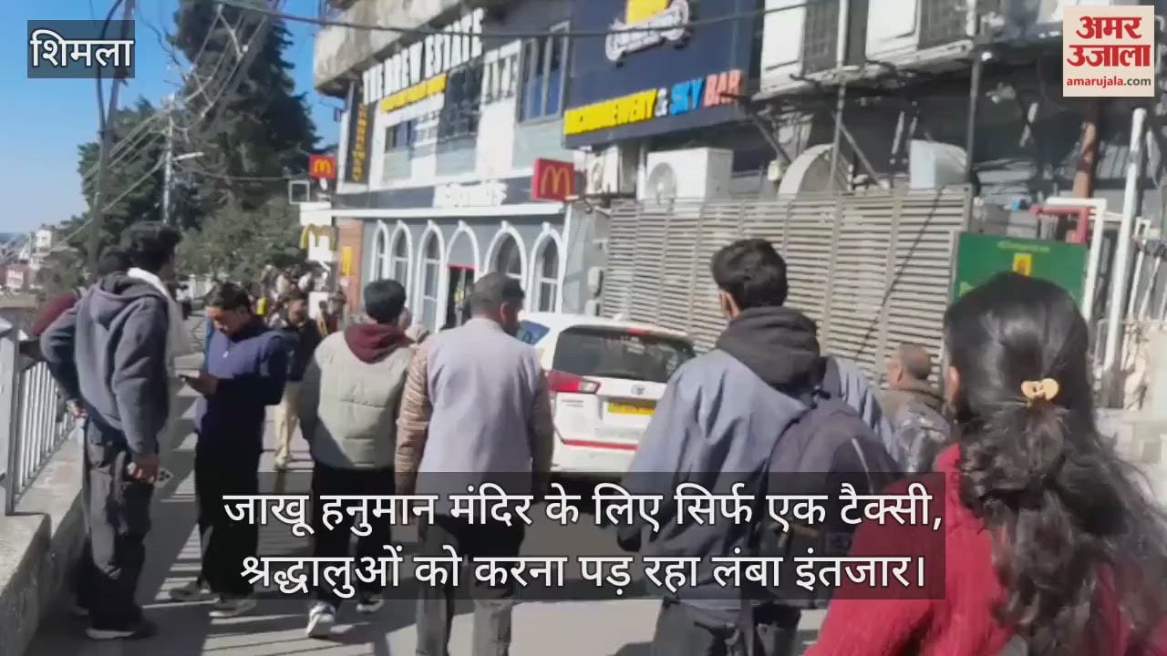 Shimla:जाखू हनुमान मंदिर के लिए सिर्फ एक टैक्सी, श्रद्धालुओं को करना ...