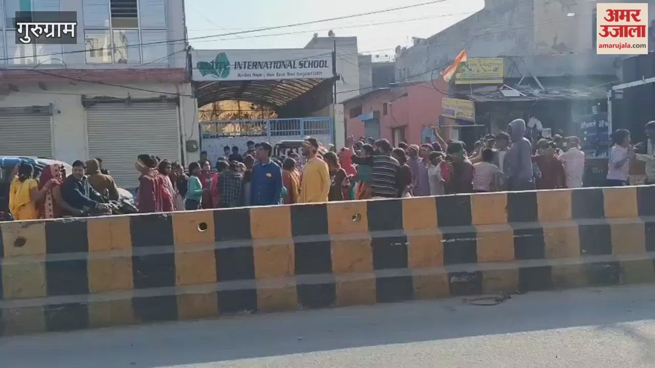 गुरुग्राम में सरस्वती विसर्जन:नाचते-गाते निकला जुलूस...भक्तिमय माहौल ...