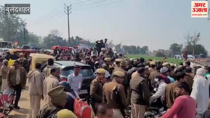 Video:बब्बन चौधरी पर मुकदमे के विरोध में खुर्जा में कार्यकर्ताओं ने ...