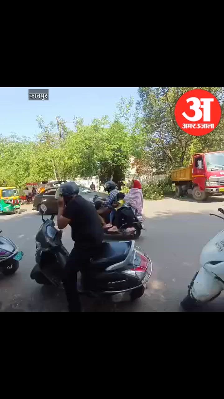 कानपुर:सड़क पर पड़ी पेड़ों की डालें बनीं मुसीबत, मोतीझील में यातायात ...